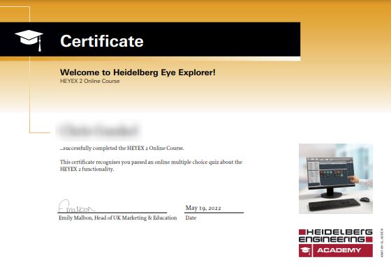 Course: Welcome to Heidelberg Eye Explorer!